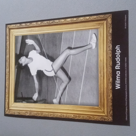 Other | Wilma Rudolph Portrait And Informational Card | Poshmark